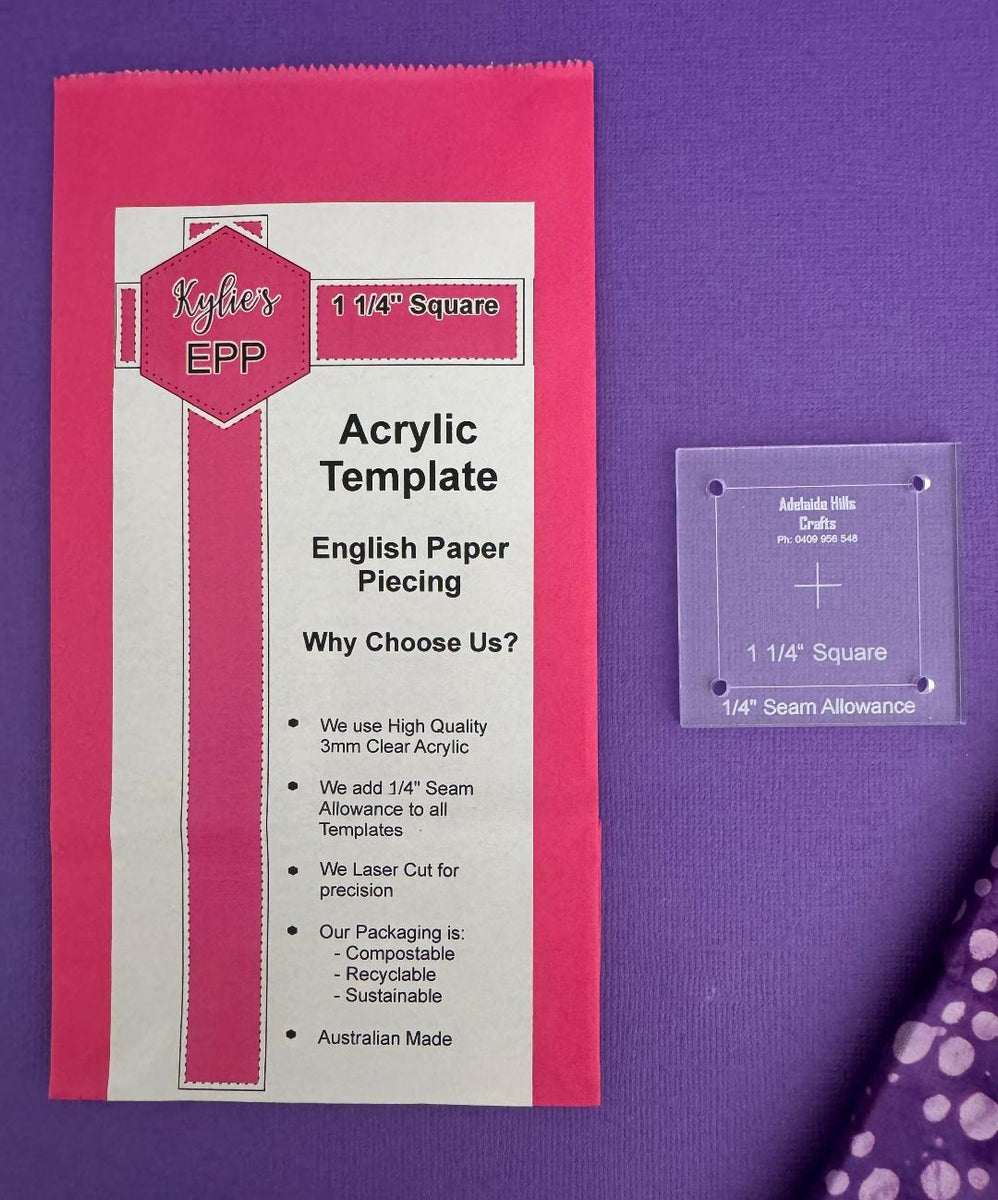 1 1/4" Square Acrylic Template – Quilting in Pieces