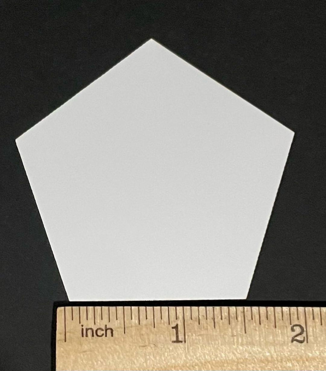 100 x 1 1/2" Pentagon English Paper Piecing Laser Cut for Quilting / S ...